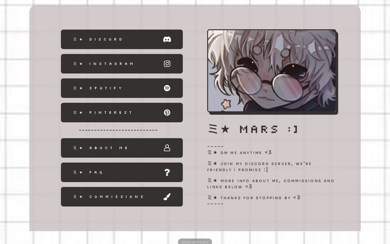 mars' page